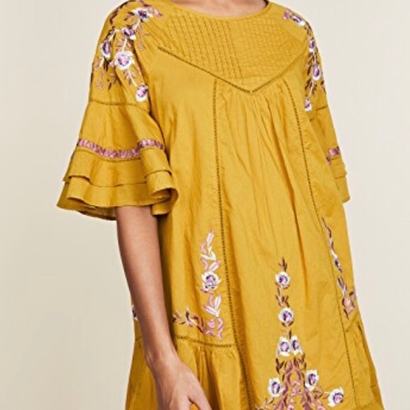 Free People | Dresses | Free People Pablo Dress Gold Size Xs | Poshmark
